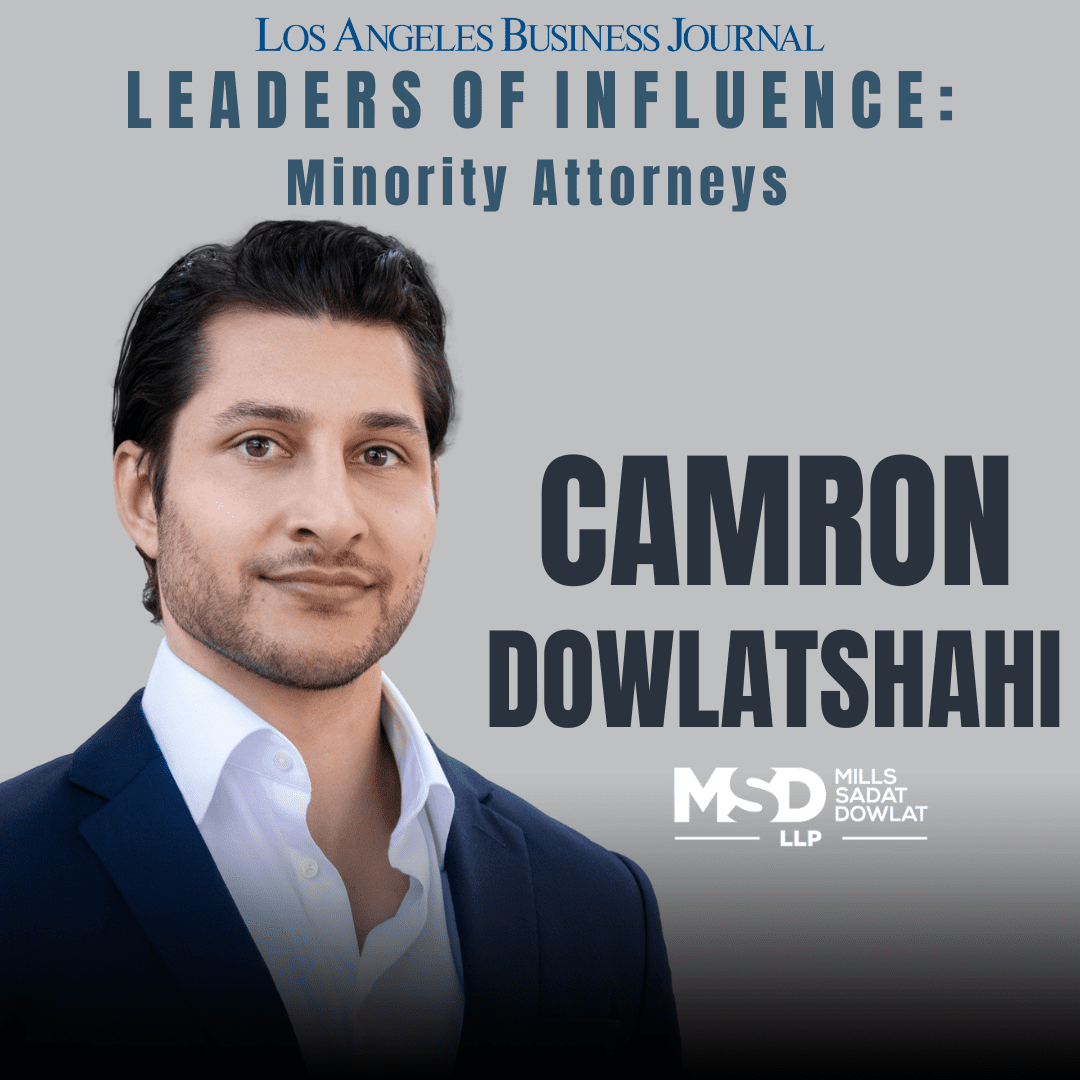 Camron Dowlatshahi Recognized on Leaders of Influence List